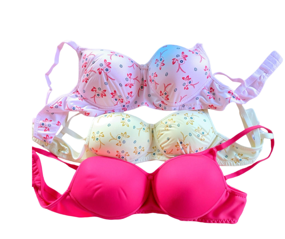 Full Coverage Multicolored pack of 2 Padded Bra - Collect Now